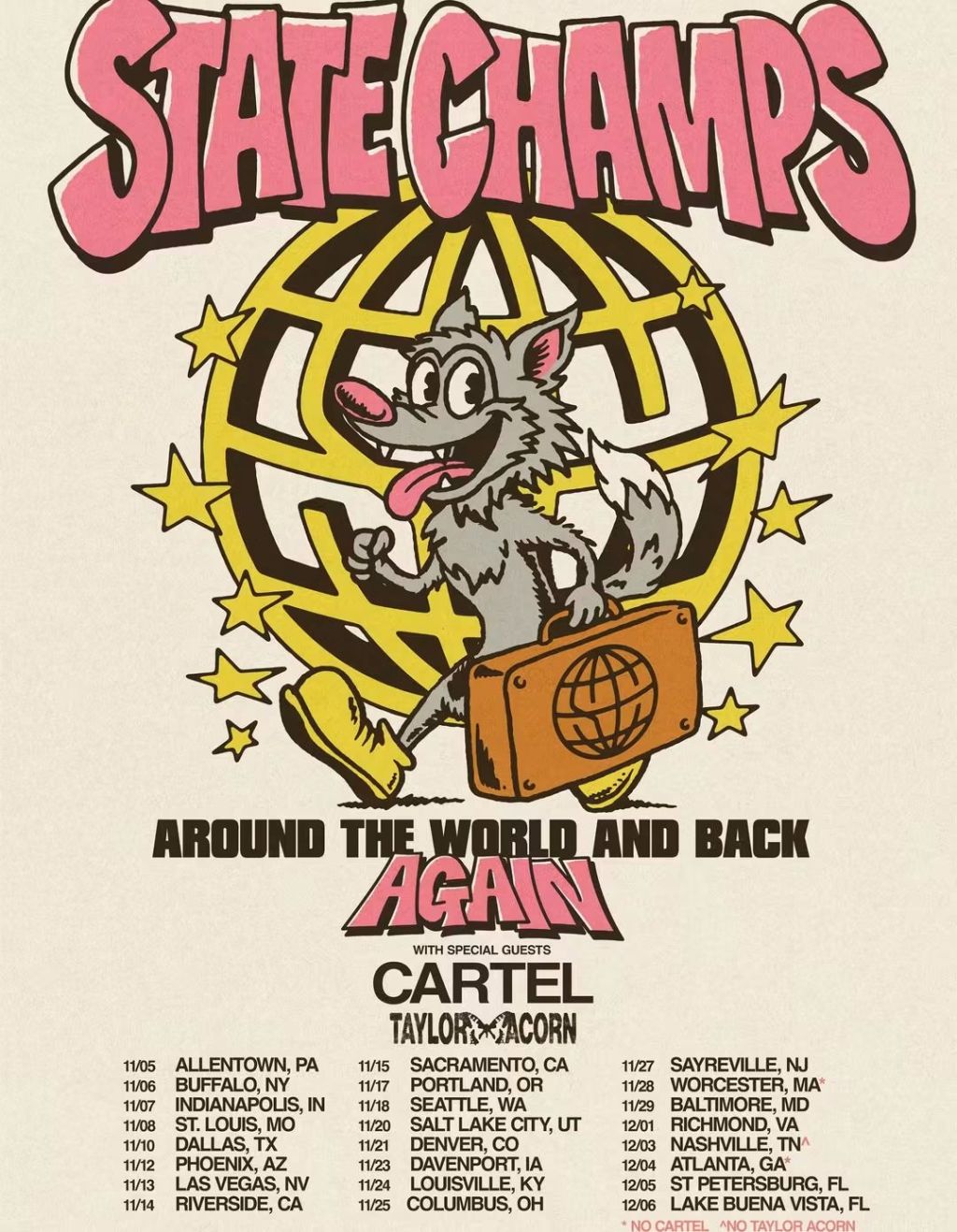 State Champs Announce “Around The World And Back” 10th Anniversary U.S ...