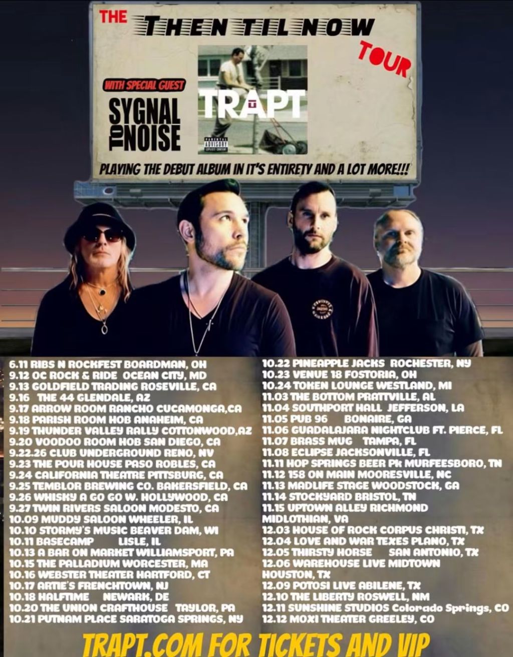 Trapt To Perform Their Self-Titled Debut Album In Full On Fall Tour ...