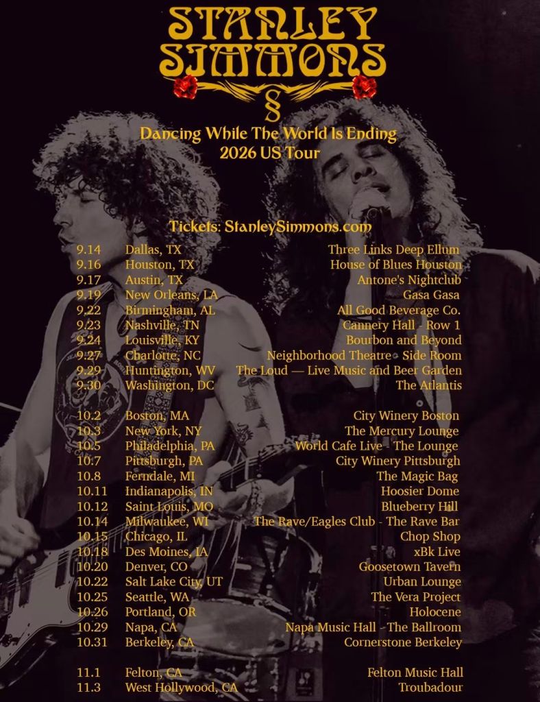 Stanley Simmons Announce U.S. Tour – Metal Anarchy