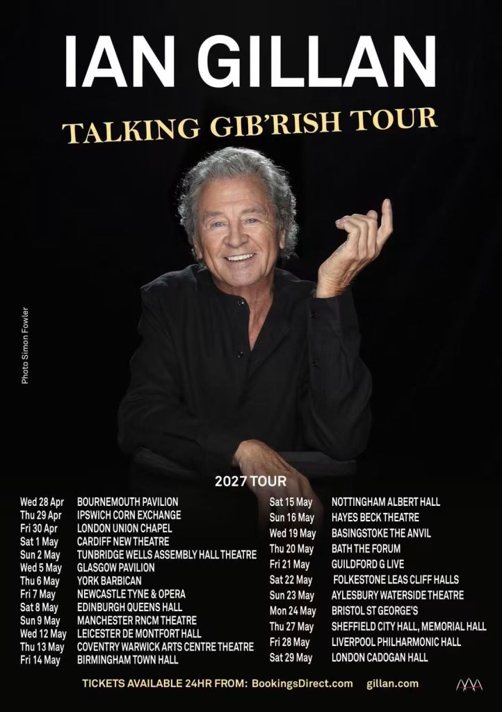 Deep Purple Singer Ian Gillan Announces UK Spoken-Word Tour – Metal Anarchy