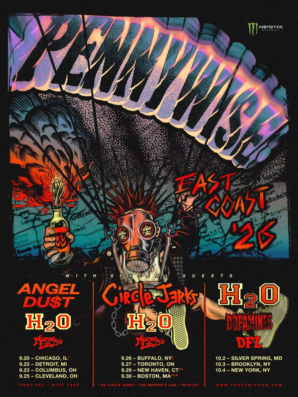 Pennywise Announce North American Tour With Circle Jerks, H2O, Angel Du ...